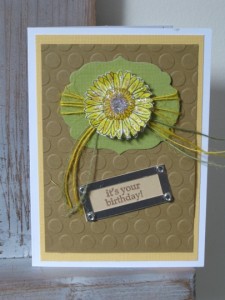 Cuttlebug Birthday Card