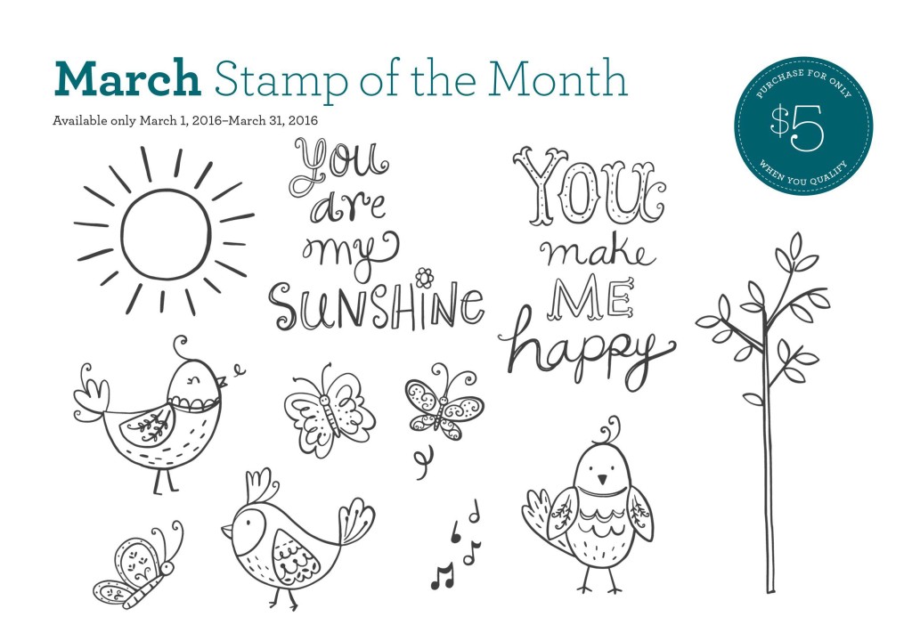 Sunshine Birdies ~ Stamp of the Month CTMH